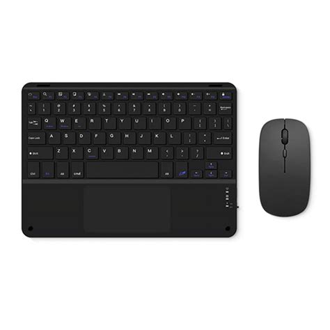 Touchpad Bluetooth Keyboard With Mouse For PC Tablet Gaming Wireless Keyboard Black Walmart Com