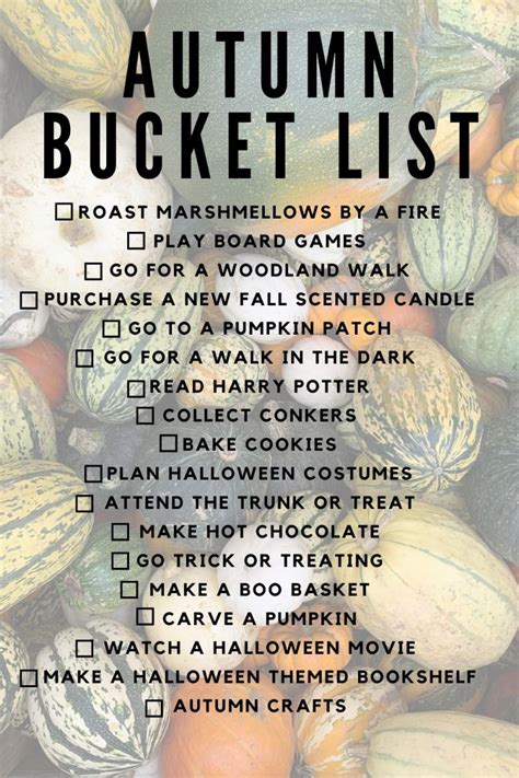 Fall Bucket List Ideas And Printable Artofit