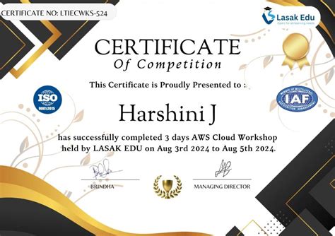 Harshini J On Linkedin Aws Cloudcomputing Certification Learning Professionalgrowth Awscloud