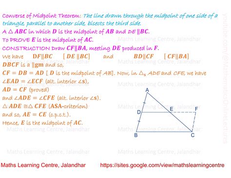 Class 9chapter 8quadrilaterals Midpoint Theorem And Intercept Theorem Lecture 4pdf