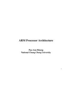ARM Processor Architecture 國立中正大學資工系 arm processor architecture pdf PDF PRO
