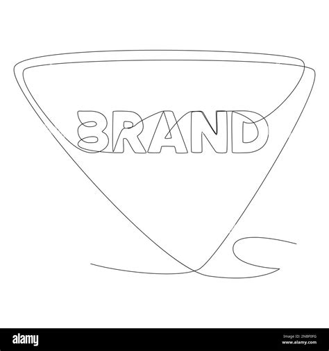 One Continuous Line Of Speech Bubble With Brand Text Thin Line Illustration Vector Concept