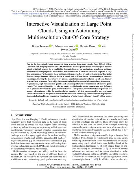 pdf interactive visualization of large point clouds using an