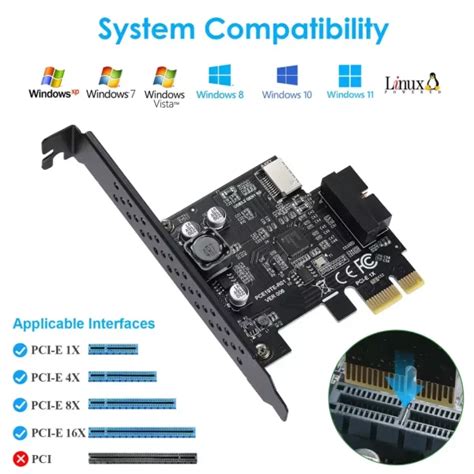 Beyimei Pci E 1x To Usb 3 2 Gen1 5gbps 20pin Front Panel Header To Type C Front Panel Header