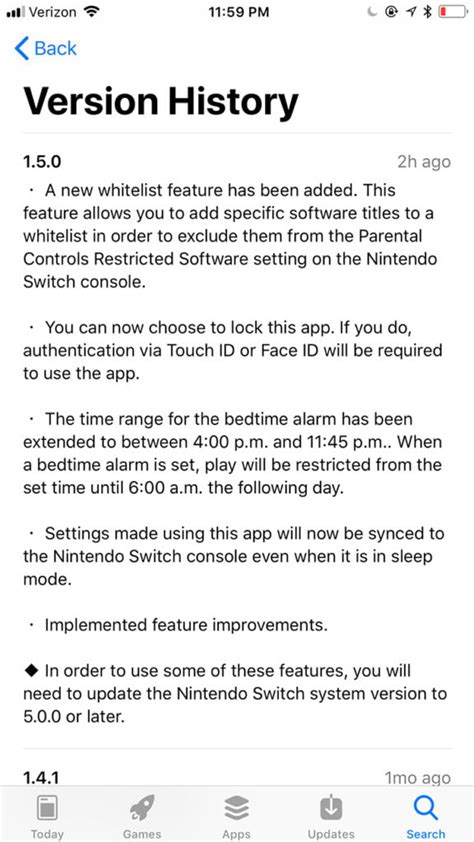 Switch Parental Controls App Hints A Version 5 0 0 Switch Is Coming Cat With Monocle