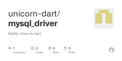 Github Unicorn Dartmysqldriver Mysql Driver For Dart