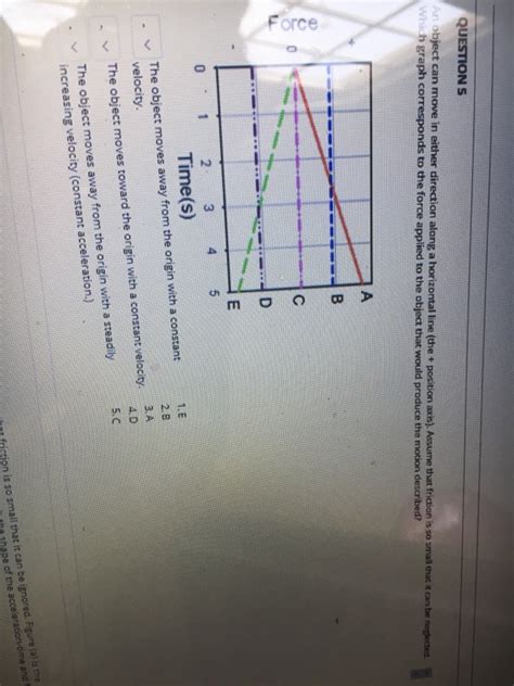 solved questions object can move in either direction along a
