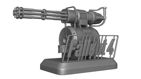 Minigun Fallout 4 Figure 3d Model 3d Printable Cgtrader