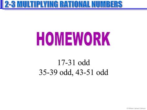 Lesson 2 3 Multiplying Rational Numbers Ppt