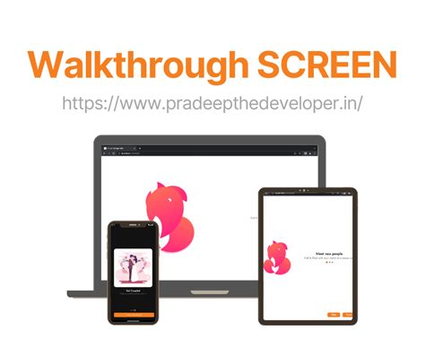 How To Design App Walkthrough Screen In Flutter Pradeepthedeveloper Mobile Application Developer