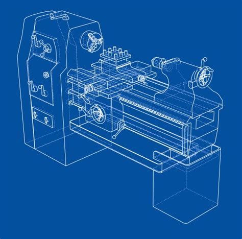 Lathe Machine Vector Images Over 2 300