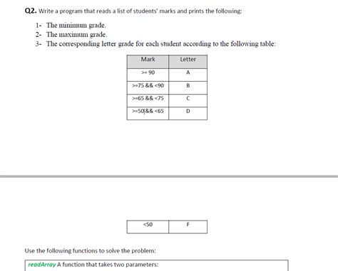 Solved Q2 Write A Program That Reads A List Of Students