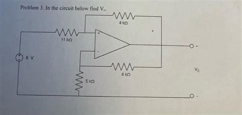 Solved Problem In The Circuit Below Find V Chegg