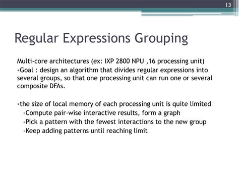 ppt fast and memory efficient regular expression matching for deep packet inspection