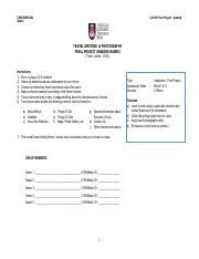 FINAL PROJECT GRADING RUBRIC Pdf CONFIDENTIAL Rubric Final Project Grading TRAVEL