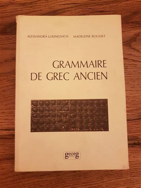 Grammaire De Grec Ancien Kaufen Auf Ricardo