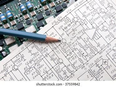 Electricity Diagram Drawing Design Stock Photo 37559842 Shutterstock