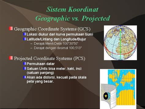 Sistem Koordinat Sistem Koordinat Geographic Vs Projected Geographic