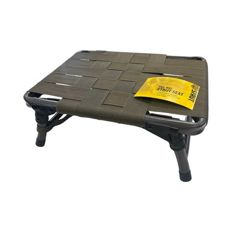 Hs Strut Seat With Folding Legs And 2 Nylon Webbed Seat Durable Compact Portable Easy To Carry