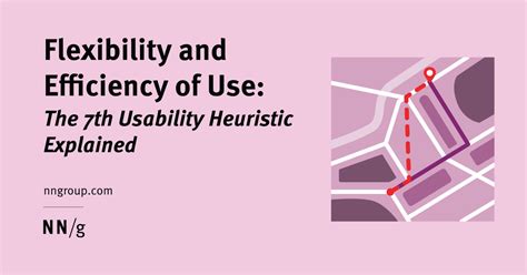 Flexibility And Efficiency Of Usability Heuristic