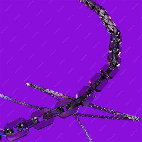Premium Psd 3d Render Chain With Transparant Background
