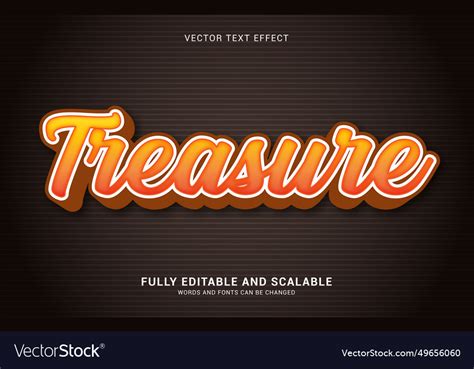 Editable Text Effect Treasure Style Royalty Free Vector Editable Text Effect Treasure Style Royalty Free Vector