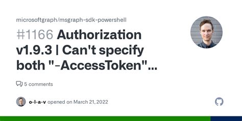 Authorization V193 Cant Specify Both Accesstoken And Contextscope Why · Issue 1166