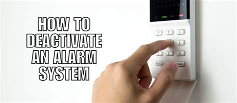 How To Disarm A Home Alarm System Disable Without A Code
