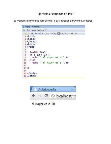 SOLUTION Ejercicios Resueltos Programaci N Php Studypool