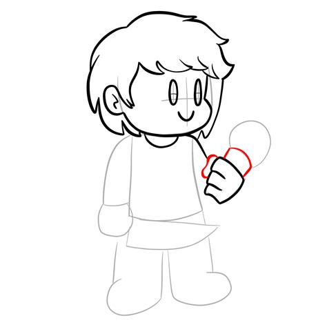 How To Draw Chara From FNF Sketchok Easy Drawing Guides