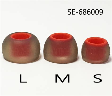 Soft Silicone Ear Tips For In Ear Earphone