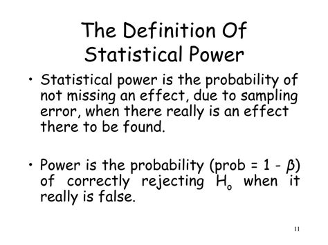 Ppt Statistical Power And Sample Size Calculations Powerpoint
