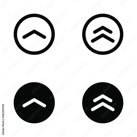 Vector Swipe Up Icon Isolated On White Background For Stories Design
