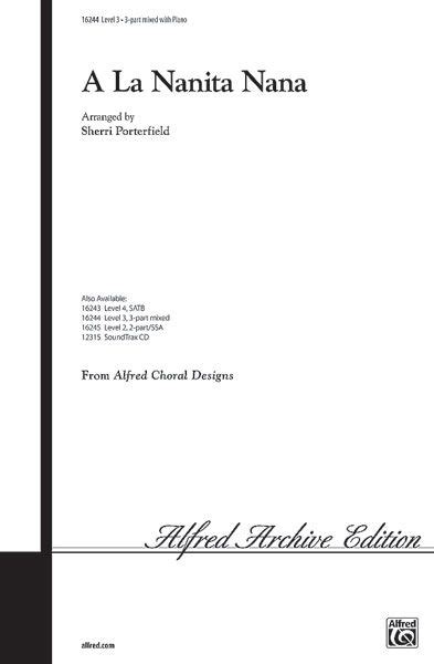A La Nanita Nana Sheet Music For Mixed Choir Alf16244