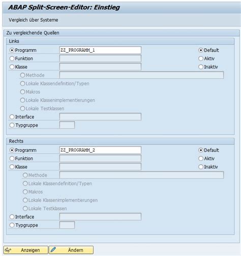 Abap Split Screen Editor Se39 Anwendungen