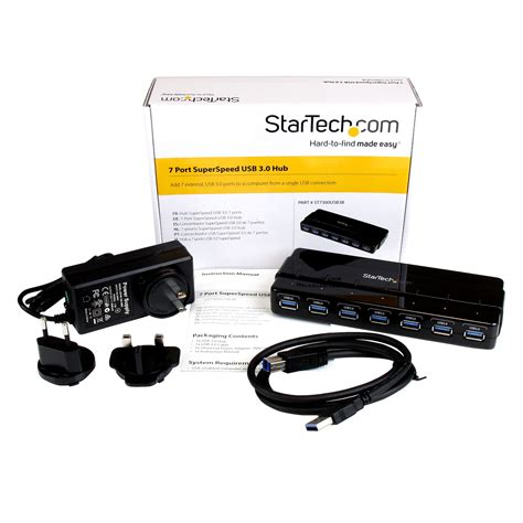 StarTech Com Port USB Hub Desktop Port USB Hub Gbps Desktop In