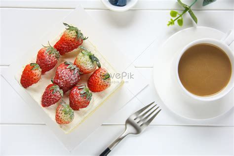 맛있는 딸기 케이크 사진 무료 다운로드 Lovepik