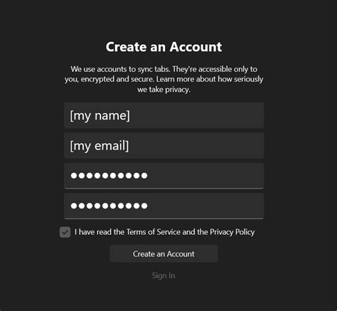 Cant Create An Account R Arcbrowser