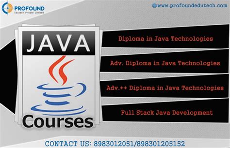 Java Diploma Courses Profound Edutech