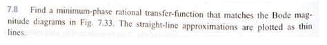 Solved 78 Find A Minimum Phase Rational Transfer Function