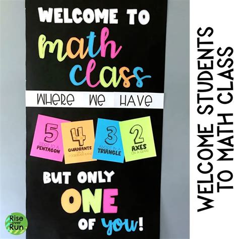 10 Ideas For Decorating Your Math Classroom