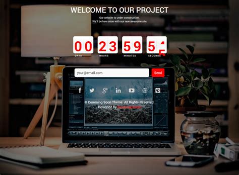 Countdown Bootstrap Template Free Free Templates Printable