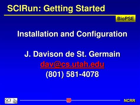 ppt scirun getting started powerpoint presentation free download id 9307859