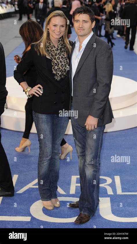 Tom Chambers And Wife Clare Harding At The Uk Premiere Of The Death