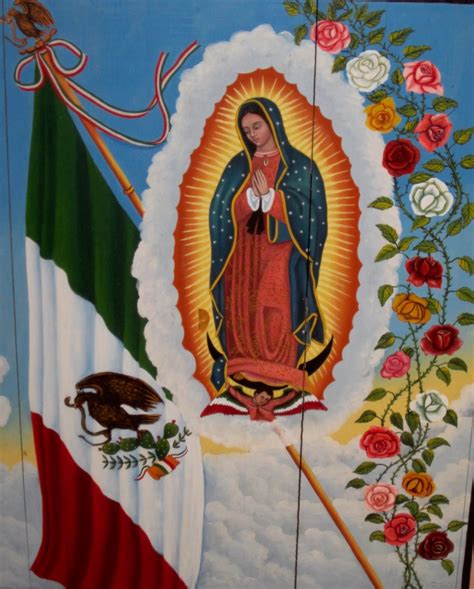 Mexican Flag Virgin Mary