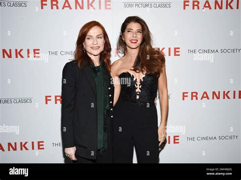 Actors Isabelle Huppert Left And Marisa Tomei Attend A Special