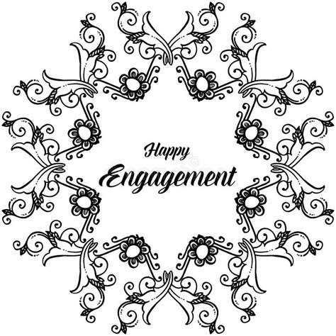 Cadre De Fleur De Conception Papier Peint Dengagement Heureux De
