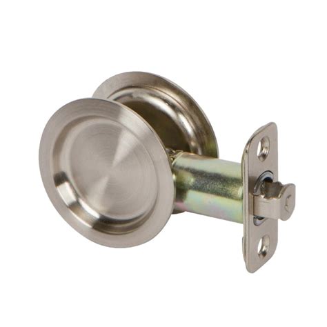 Contemporary Round Passage Pocket Door Lock