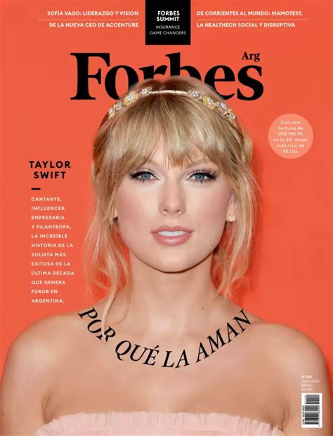 En La Nueva Edición De Forbes Taylor Swift La Artista Femenina Más