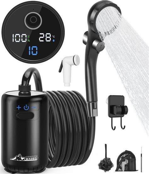 Campingdouche Accu Met Pomp Draagbare Douche Voor Buiten 6000 Mah Bol